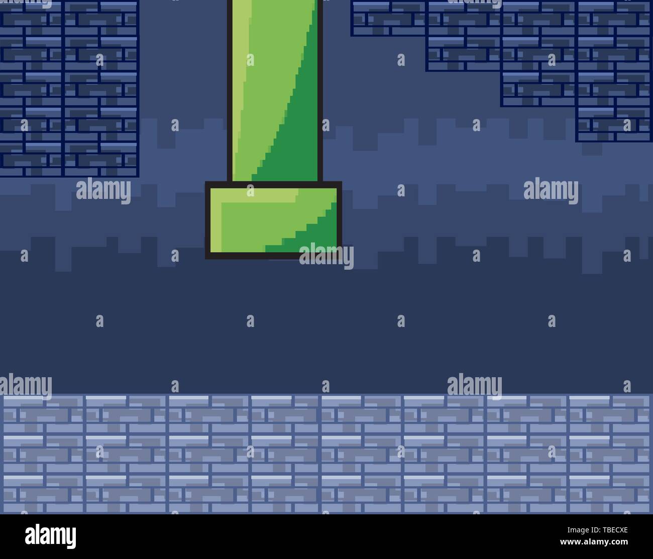 Arcade game world design, Pixel scene art retro and videogame theme ...