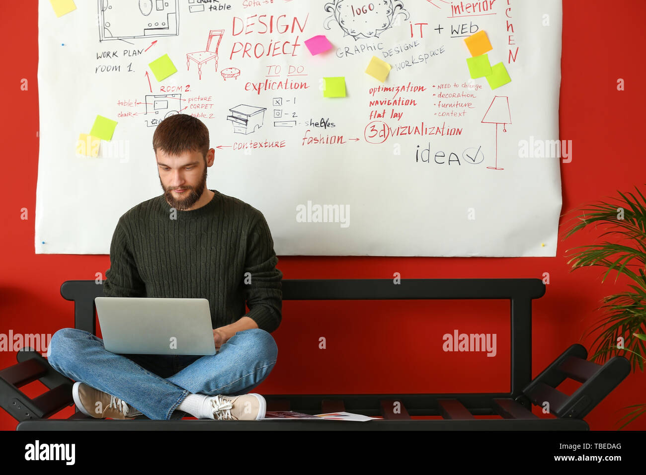 Male interior designer hi-res stock photography and images - Alamy