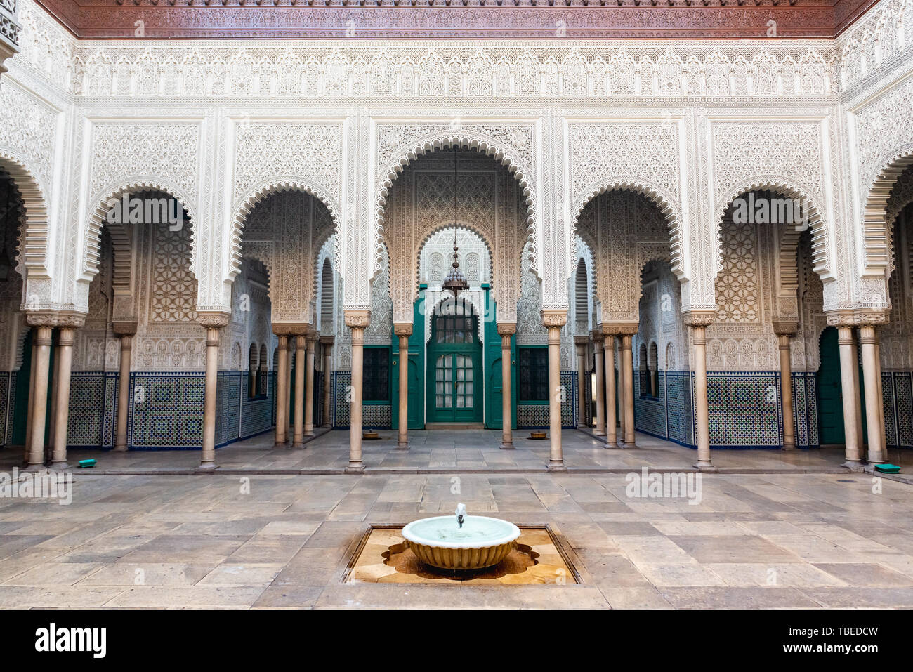 Historical court of Casablanca Mahkama du Pacha - Morocco Stock Photo ...