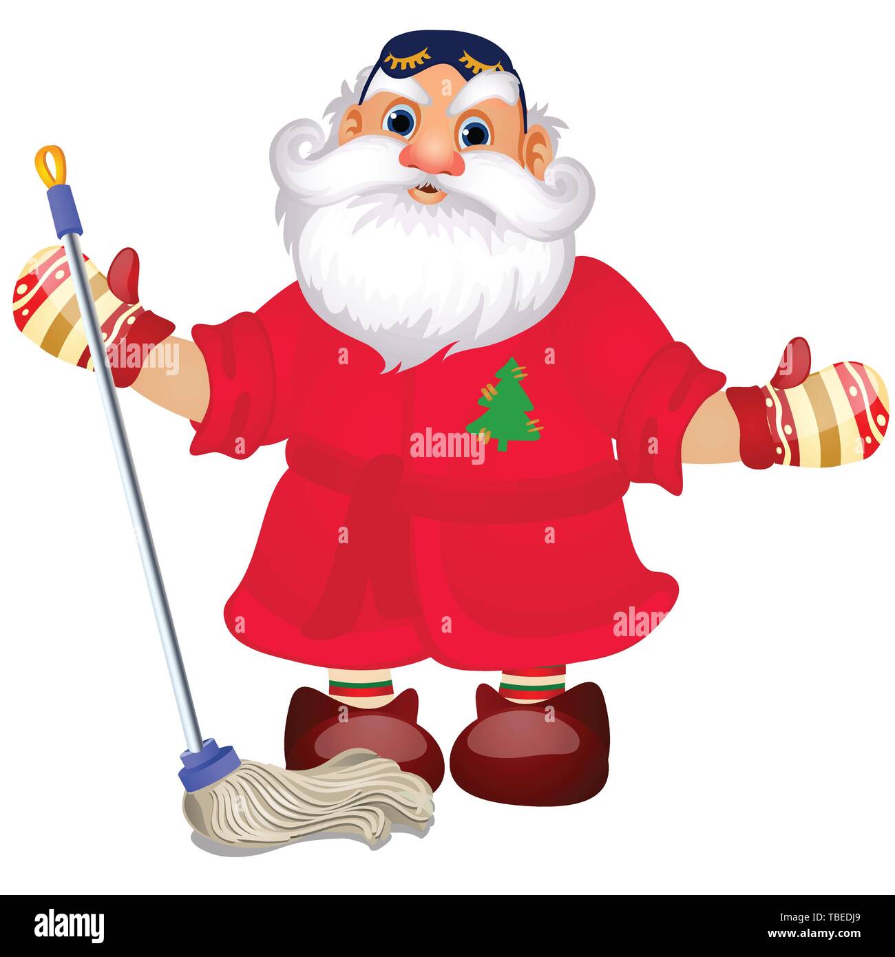 Animated santa Stock Vector Images - Alamy