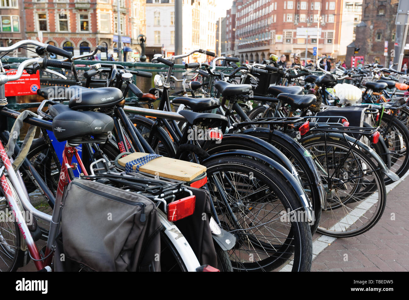 Amsterdam bike rack hi-res stock photography and images - Alamy