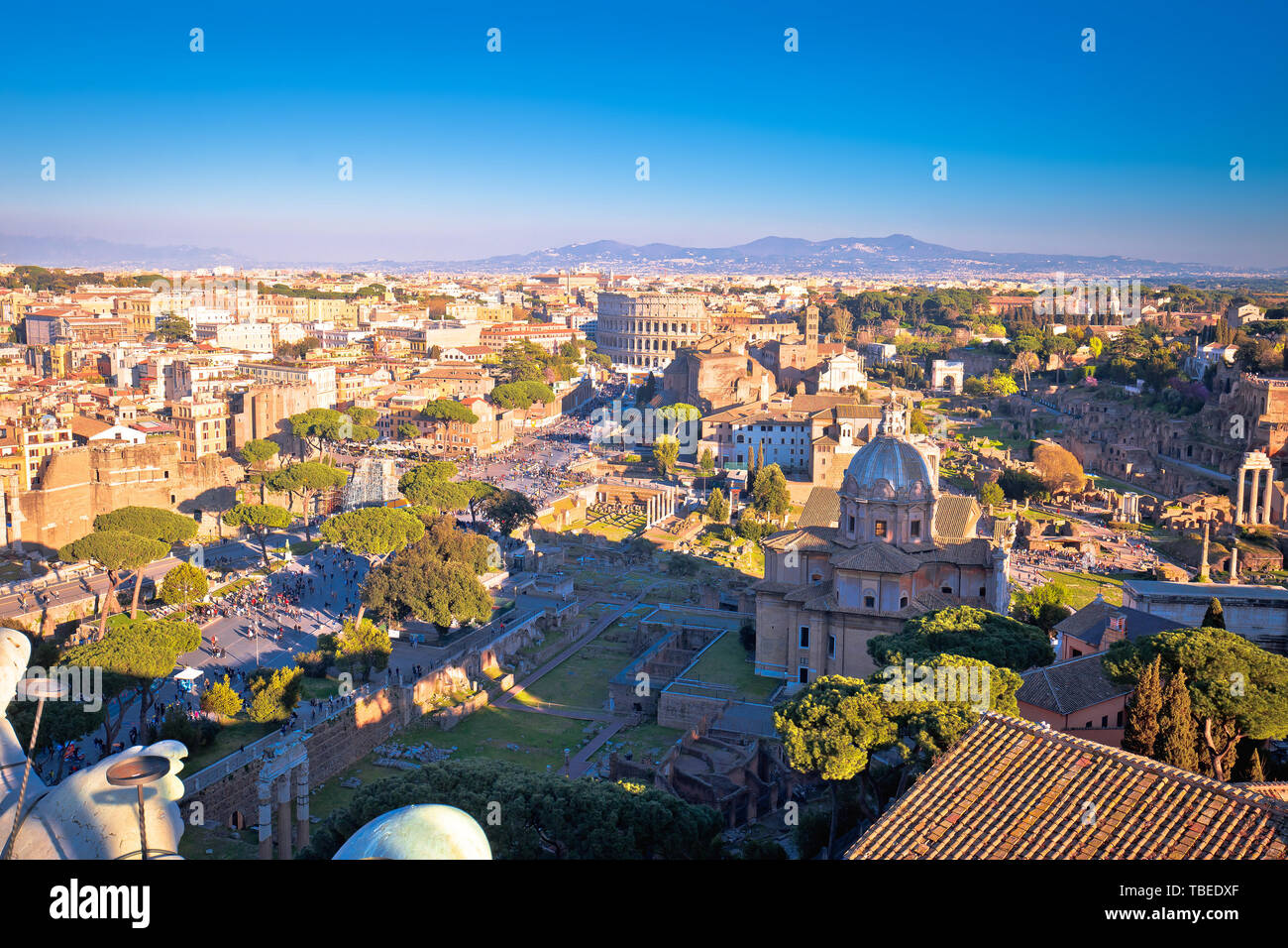 Rome aerial view with ancient architecture hi-res stock photography and ...