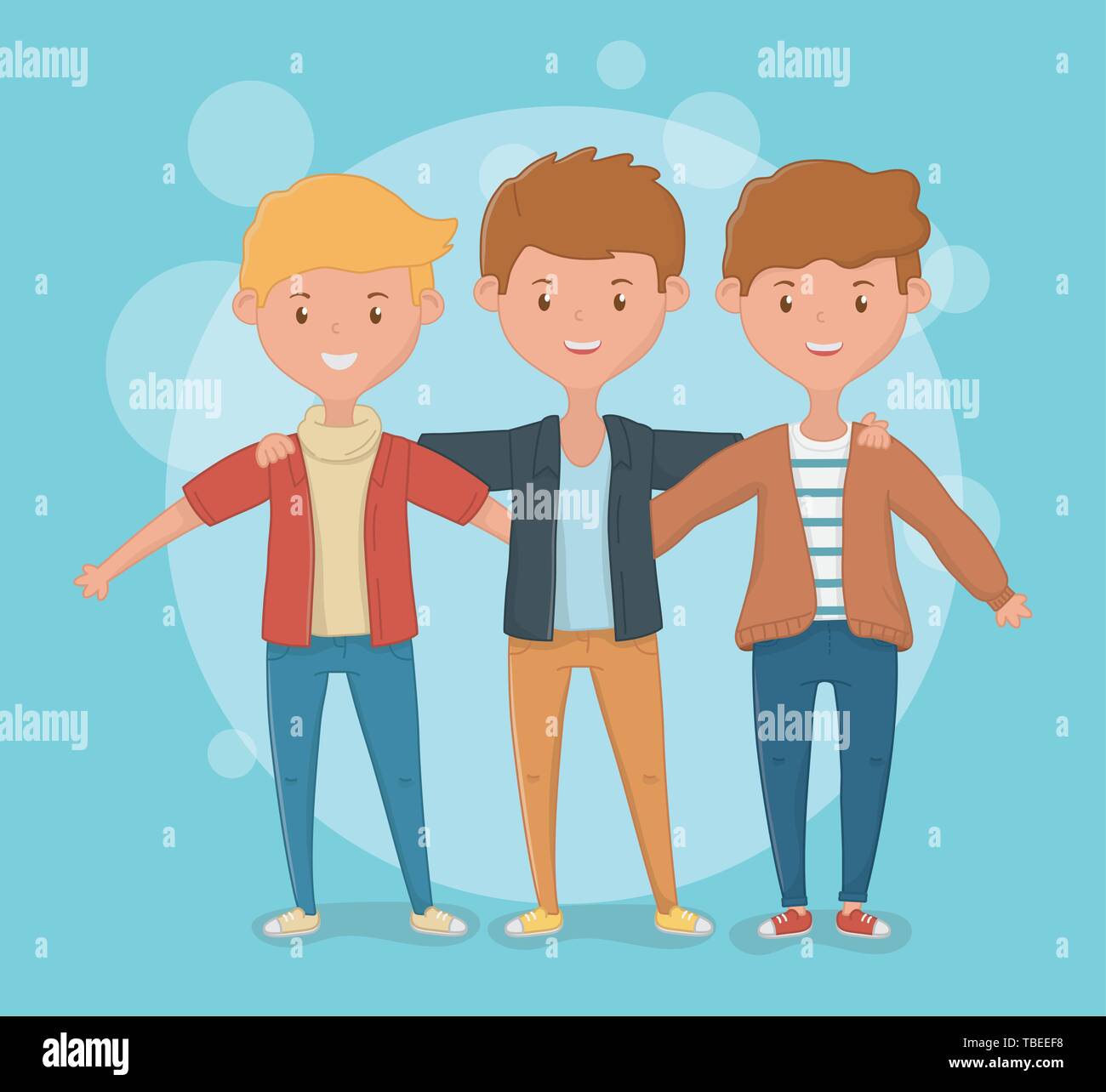 Three Friends Together Animated
