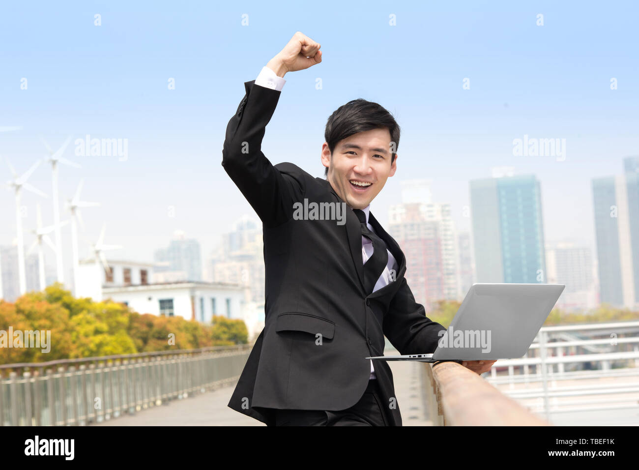 Business men dream of the future Stock Photo - Alamy