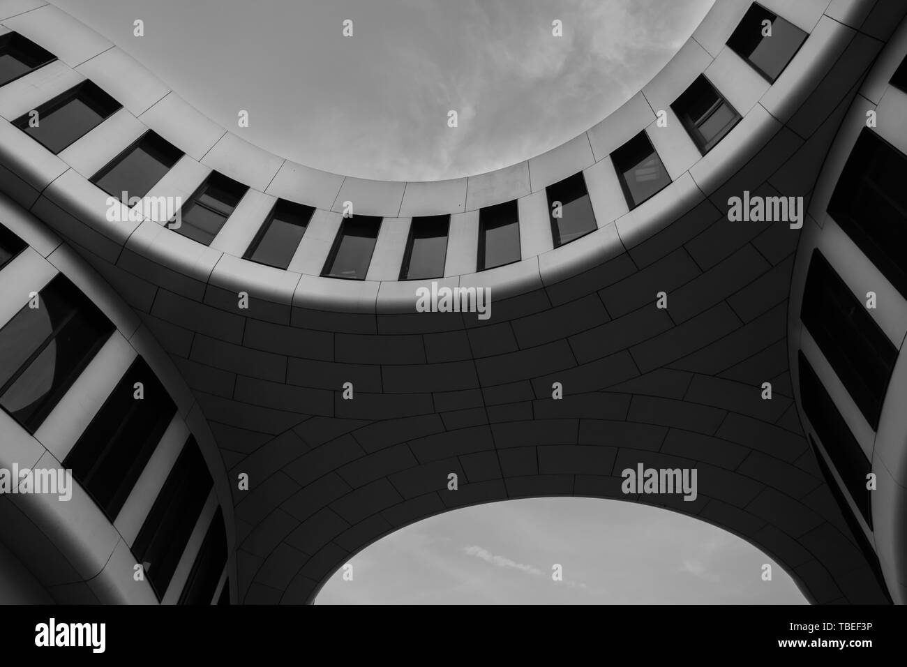 Hongqiao Business District Petal Building Stock Photo - Alamy