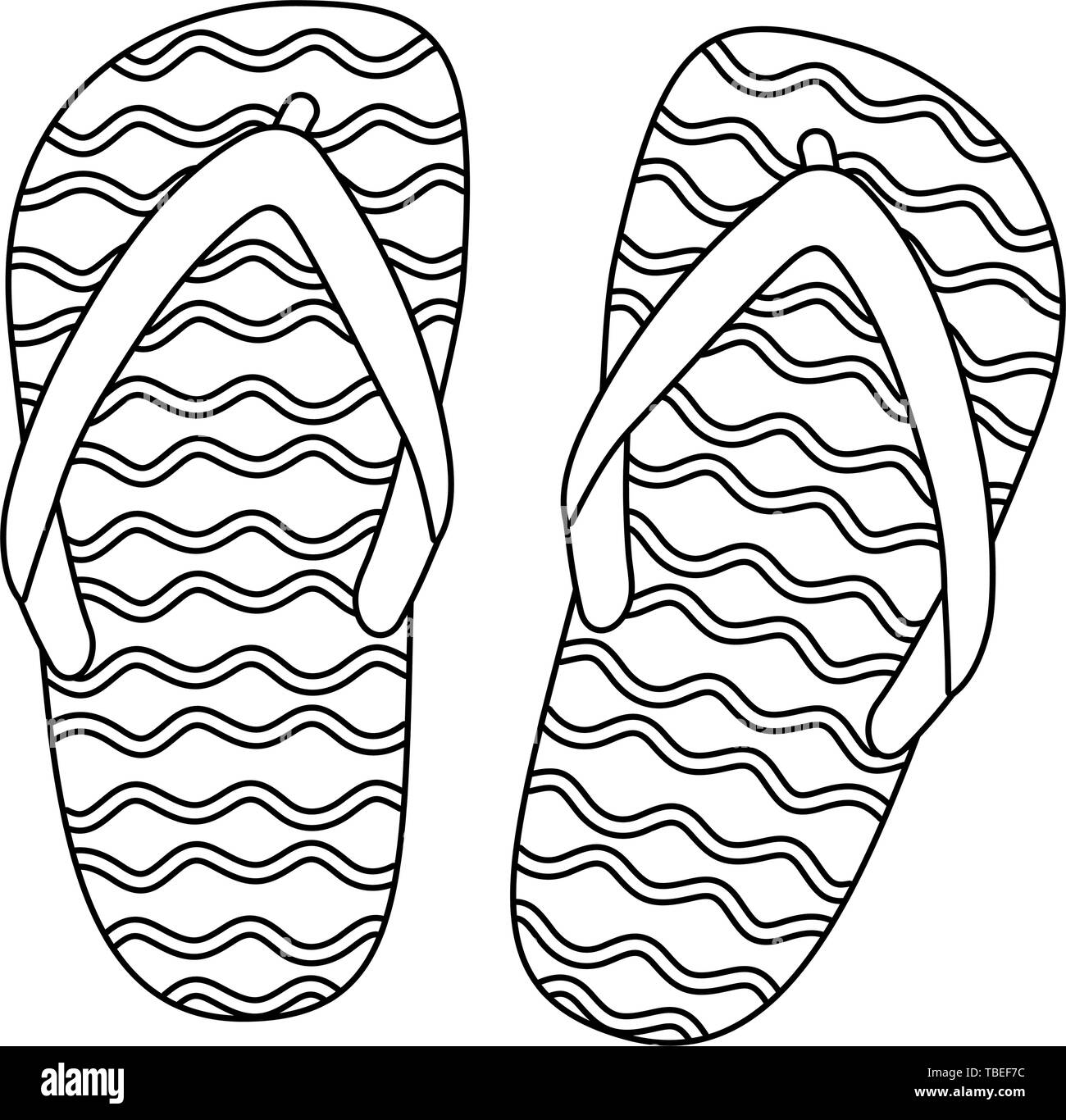 Flip flops design, Summer sandals shoes footwear fashion and vacation ...