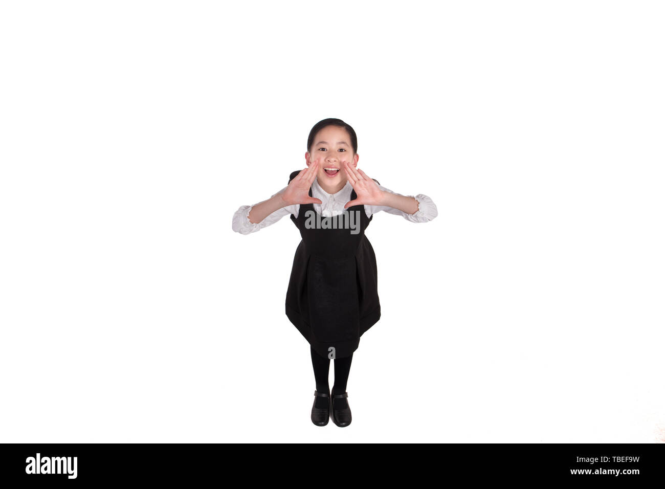 Happy expression of a girl Stock Photo - Alamy