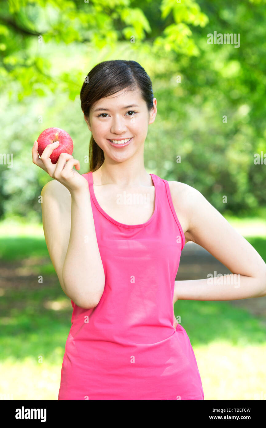 A young woman takes a break Stock Photo - Alamy