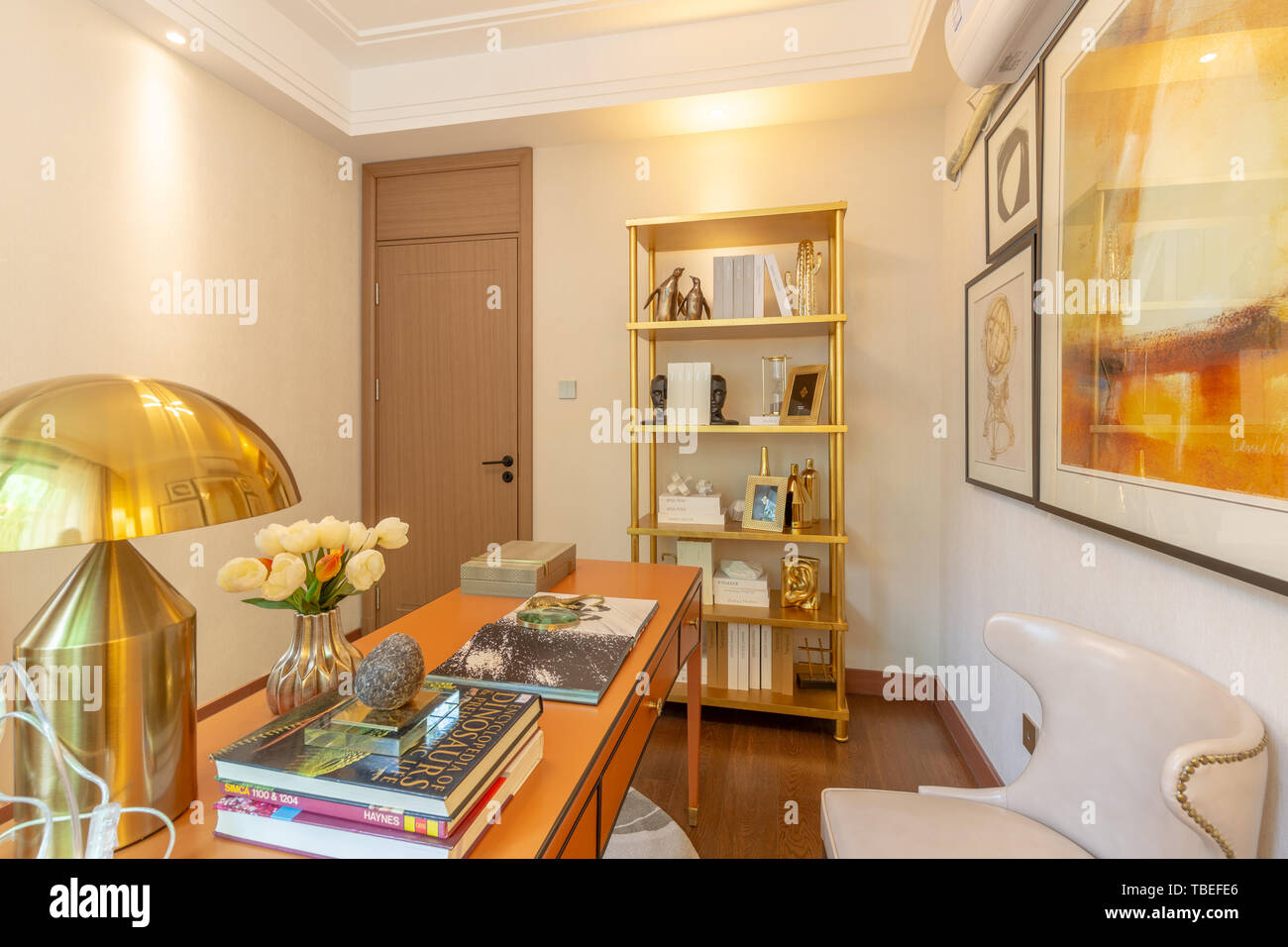 Modern Study Home Environment Interior Design Model Room Space Design ...