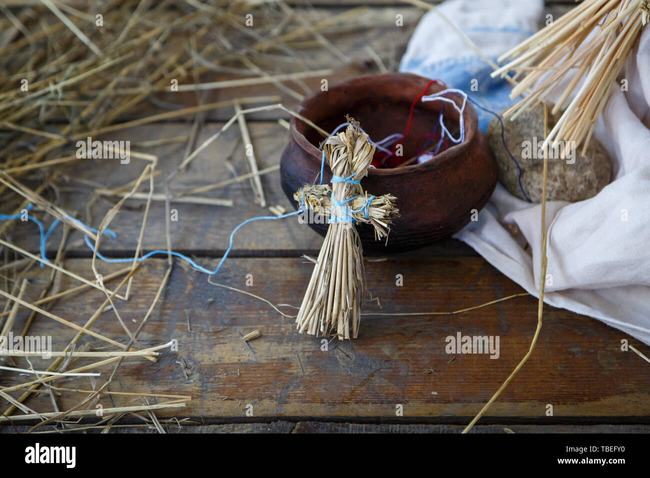 Straw doll as mascot hi-res stock photography and images - Alamy