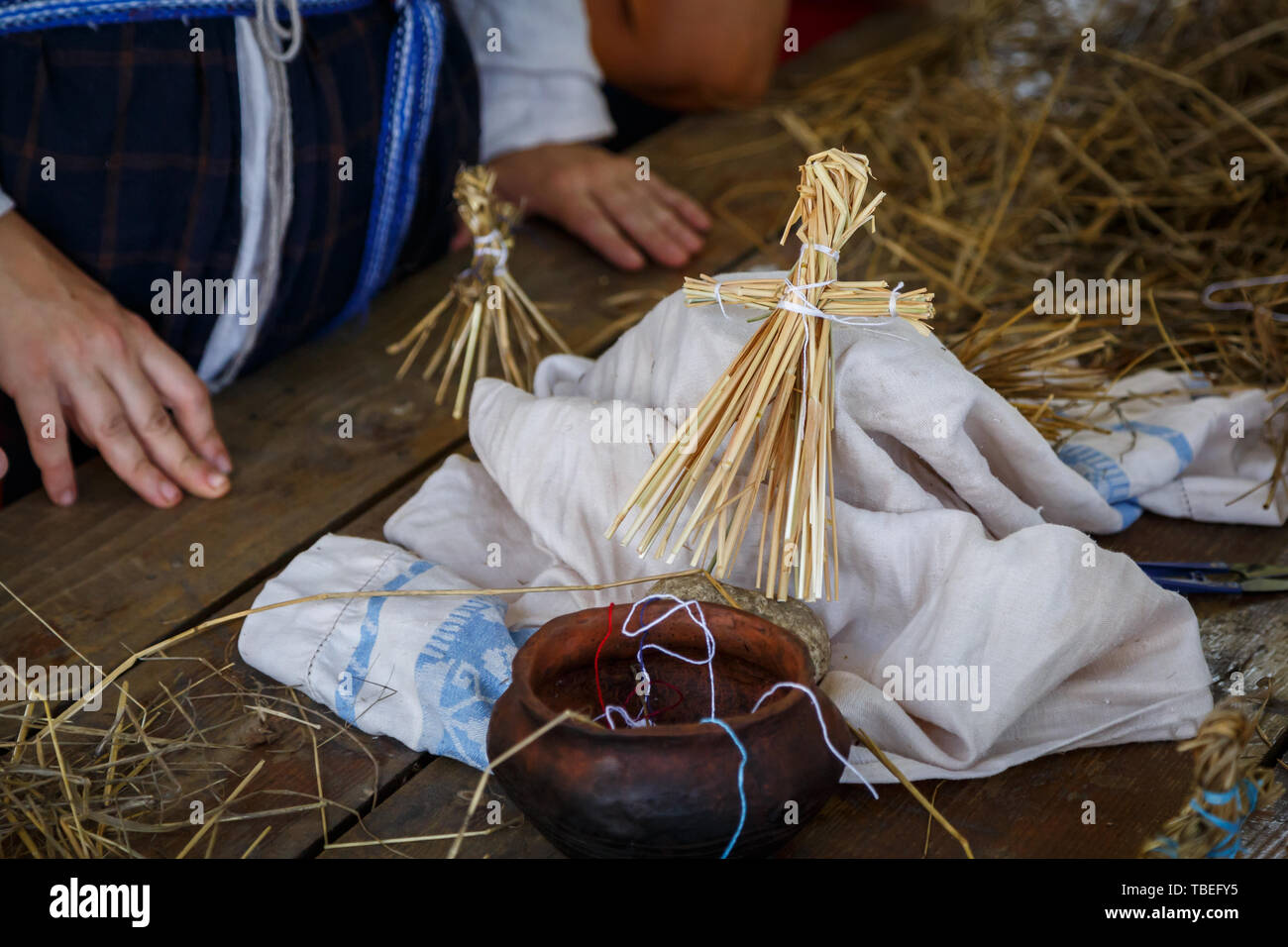 Straw doll as mascot hi-res stock photography and images - Alamy