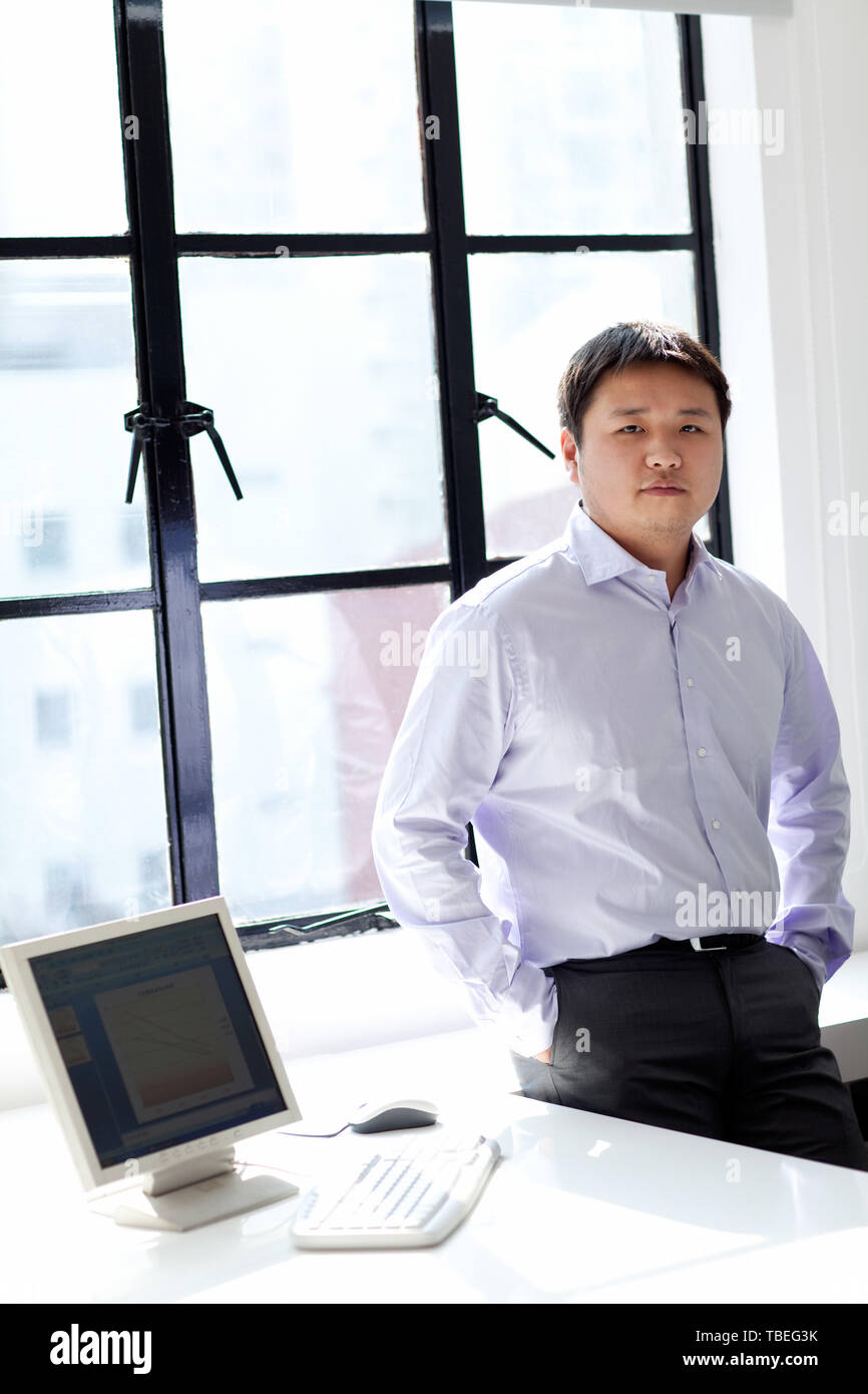 A white-collar man in the office Stock Photo - Alamy