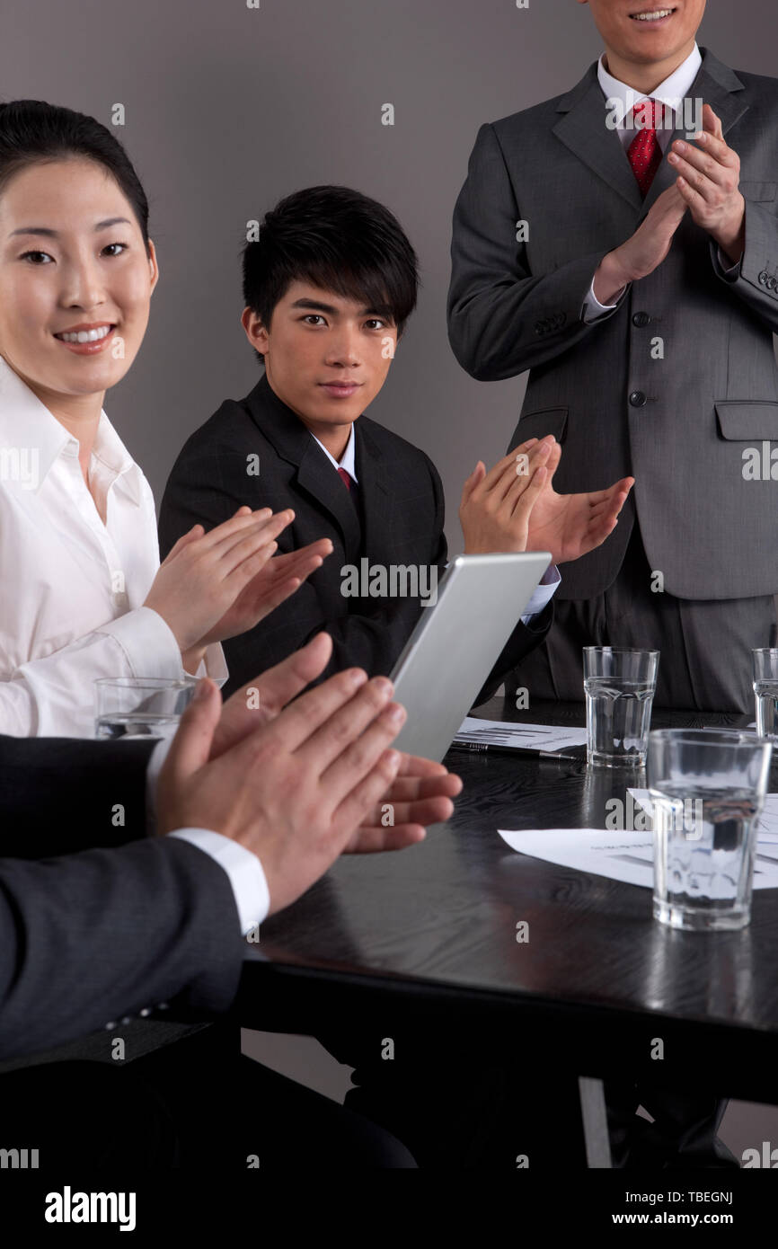 A team is meeting in a conference room Stock Photo - Alamy