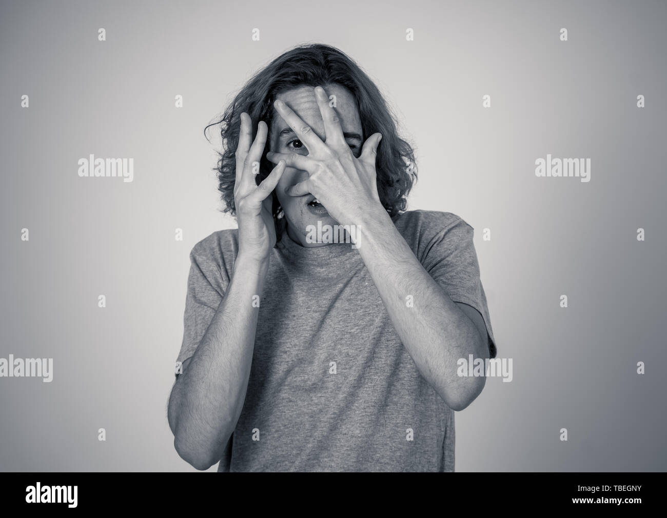 Frightened feeling hi-res stock photography and images - Alamy