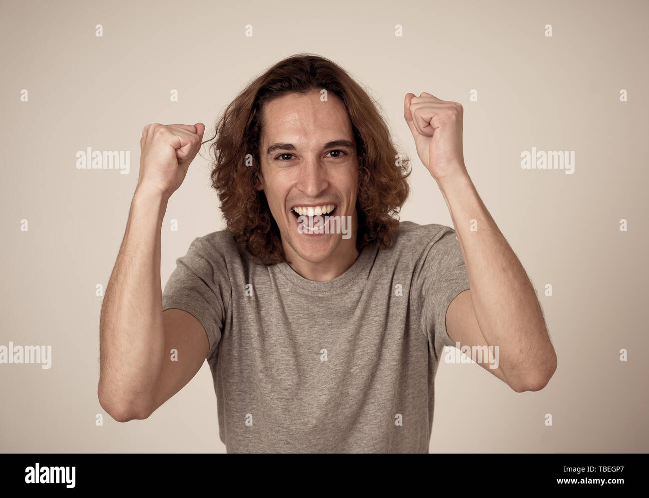 Man surprised happy hi-res stock photography and images - Alamy