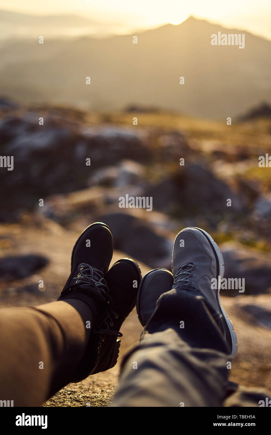 Feet and landscape hi-res stock photography and images - Alamy