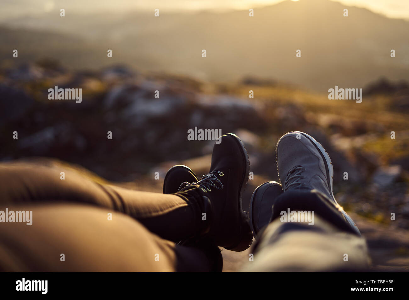 Feet and landscape hi-res stock photography and images - Alamy