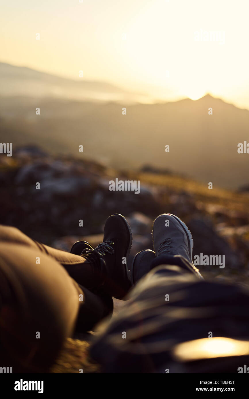 Feet view landscape hi-res stock photography and images - Alamy