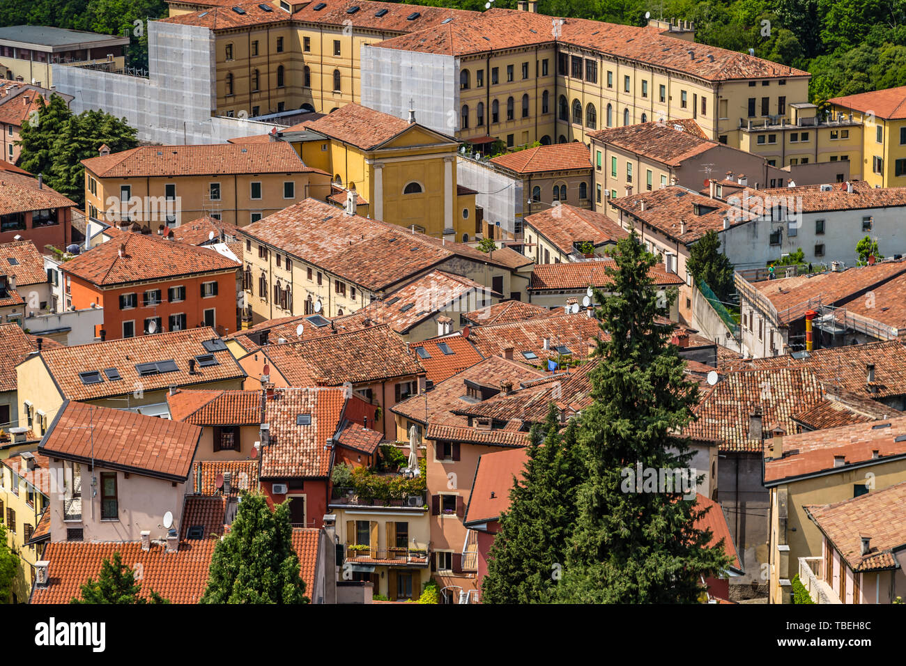 Amazing panorama of the ancient buildings of Verona Stock Photo - Alamy
