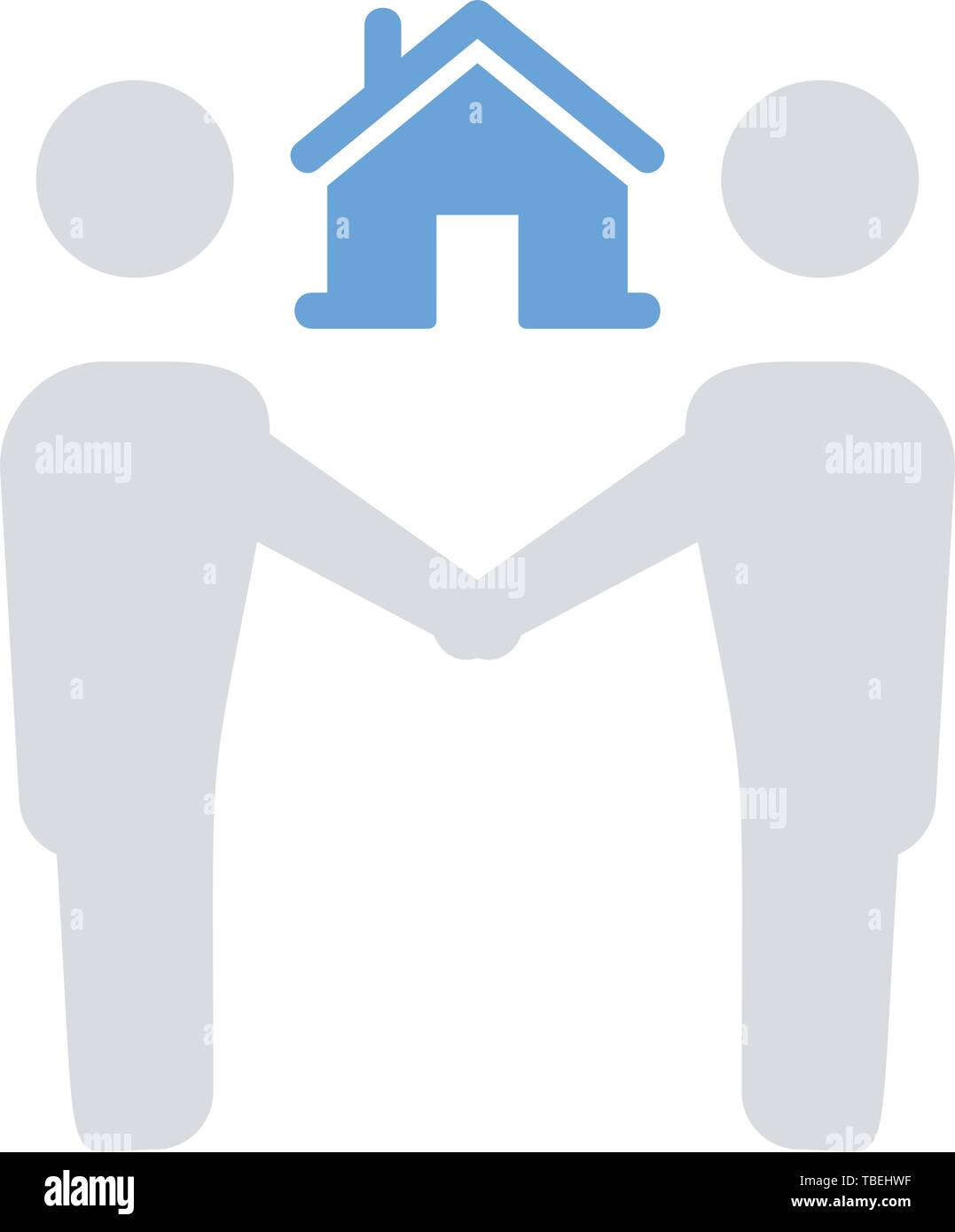 House deal icon - Real estate deal sign Stock Vector Image & Art - Alamy