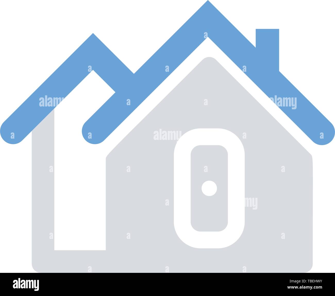 House sign - Real estate icon vector Stock Vector Image & Art - Alamy