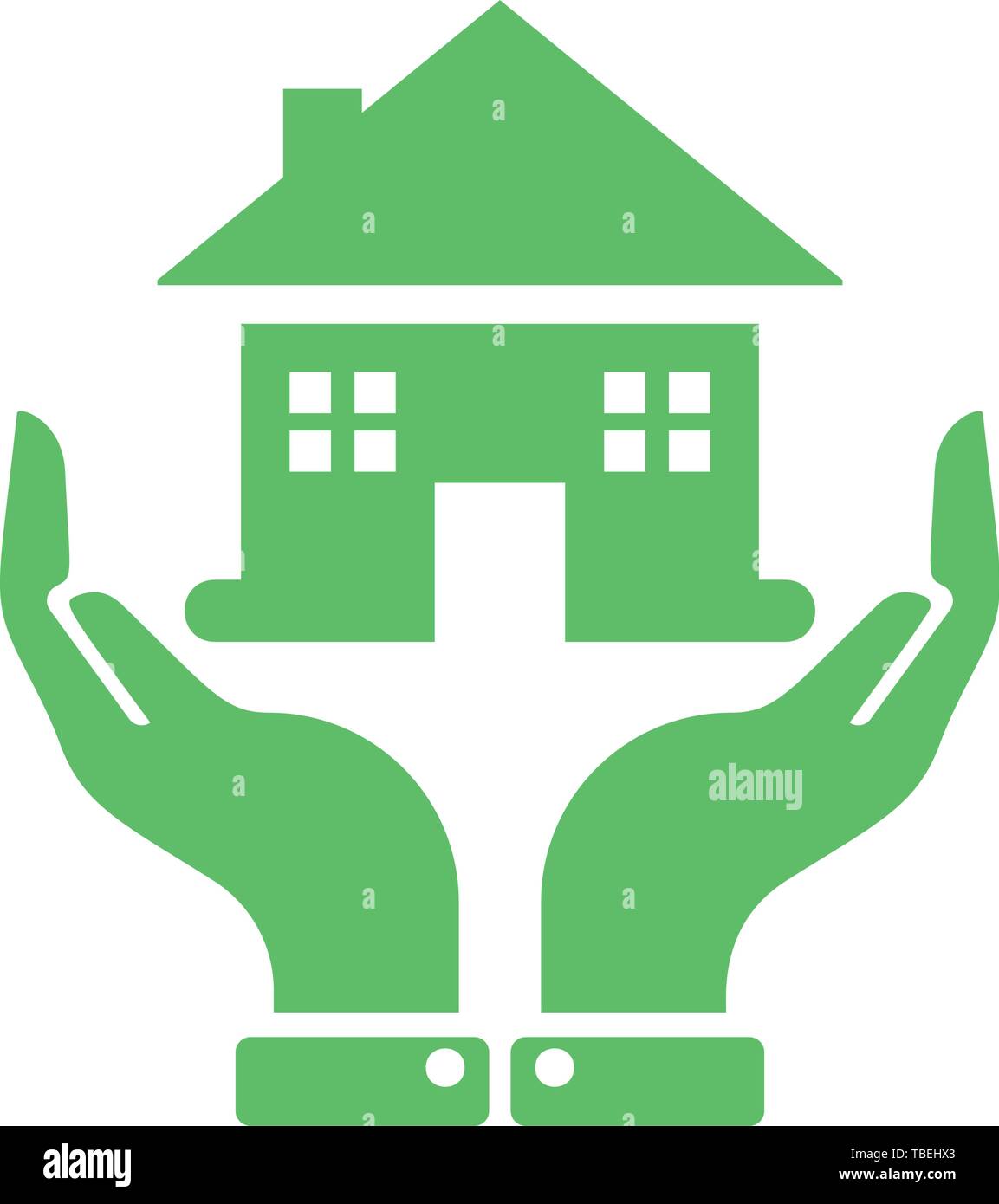 House protection icon - Home safety sign Stock Vector Image & Art - Alamy