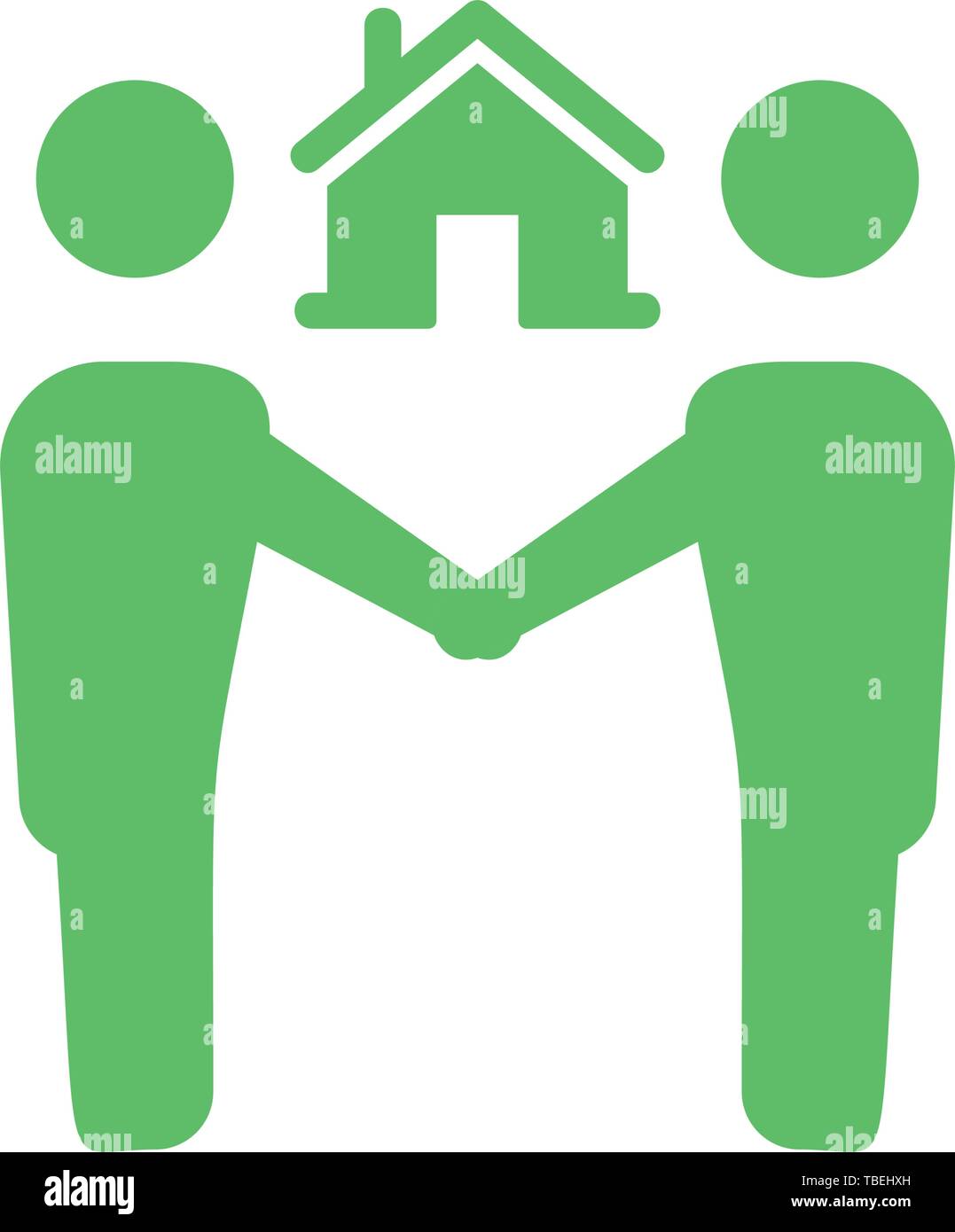 House deal icon - Real estate deal sign Stock Vector Image & Art - Alamy