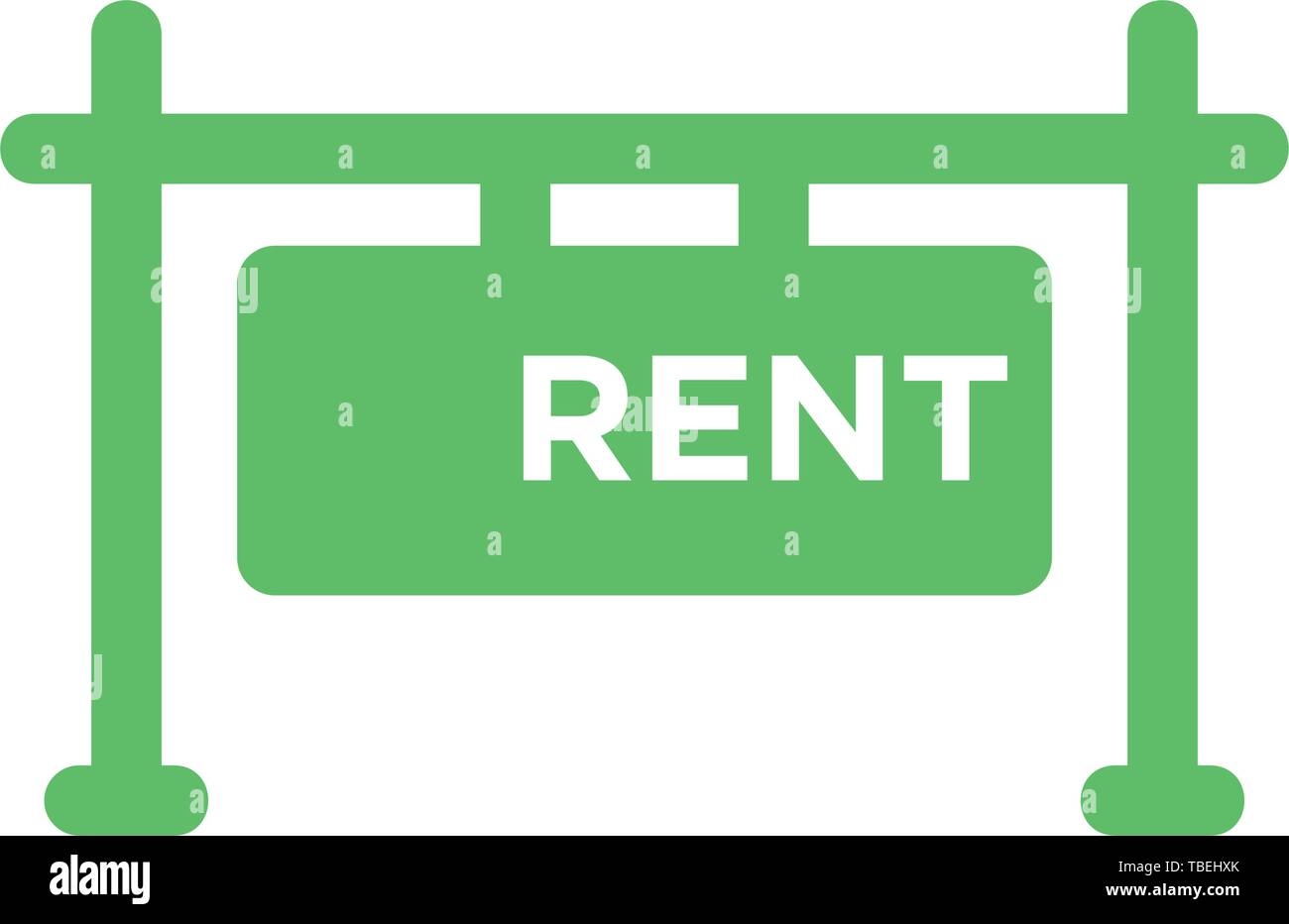 Rent sign icon - vector Stock Vector Image & Art - Alamy