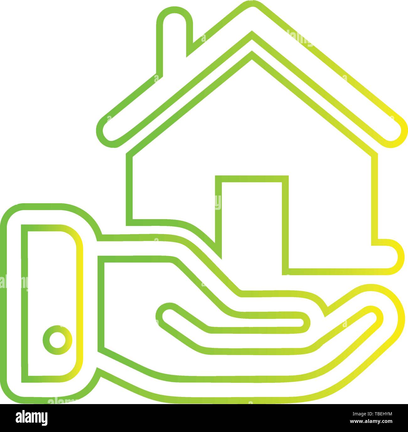 House protection icon - Home safety sign Stock Vector Image & Art - Alamy