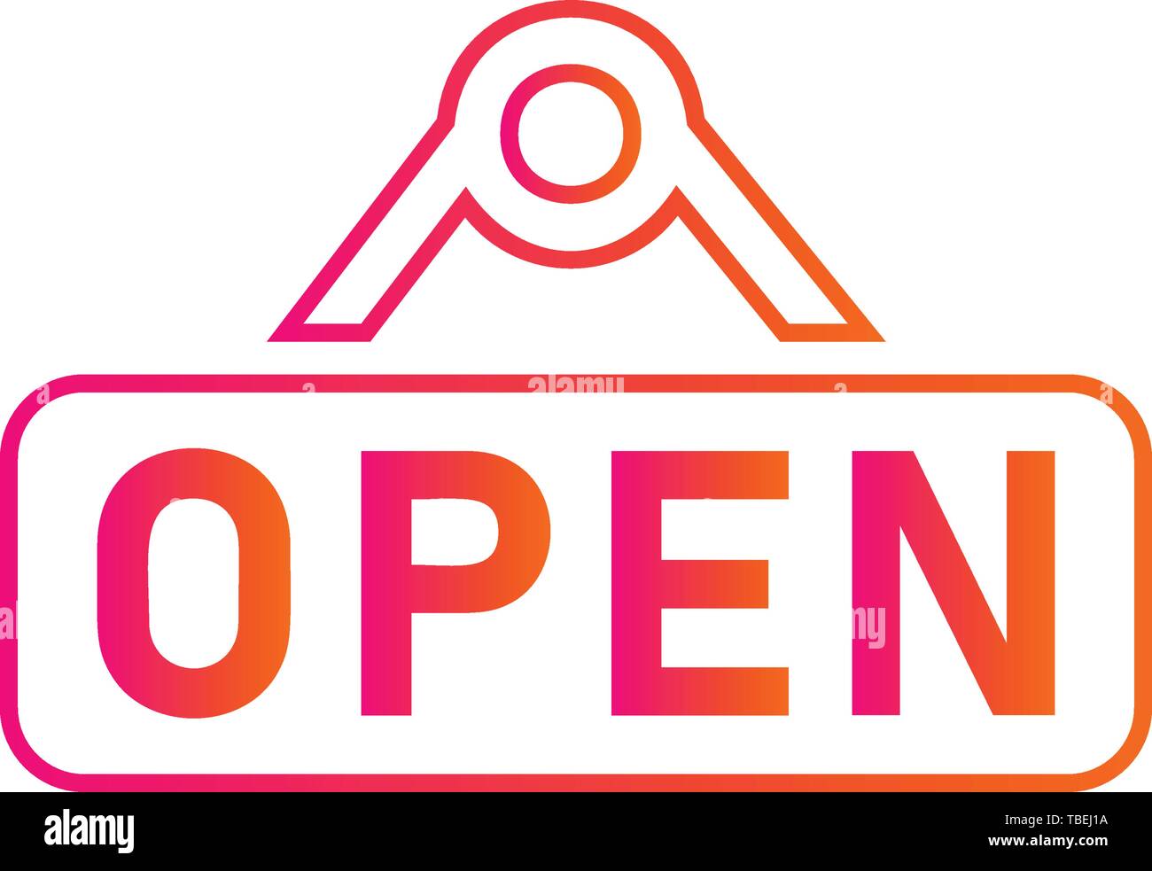 Open sign Icon Vector Stock Vector Image & Art - Alamy