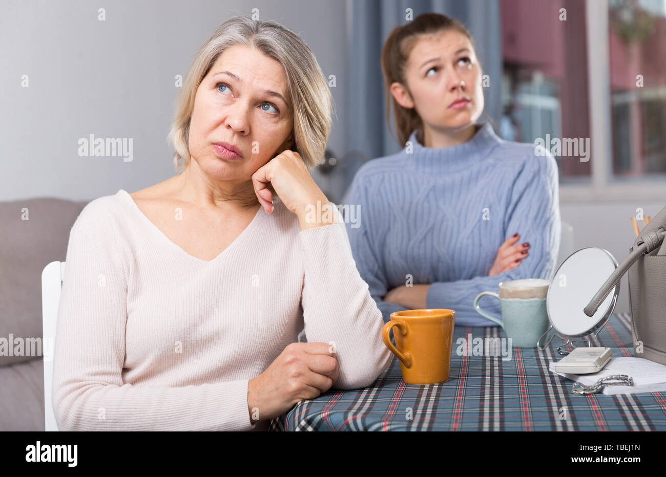 Mother ashamed daughter hi-res stock photography and images - Alamy