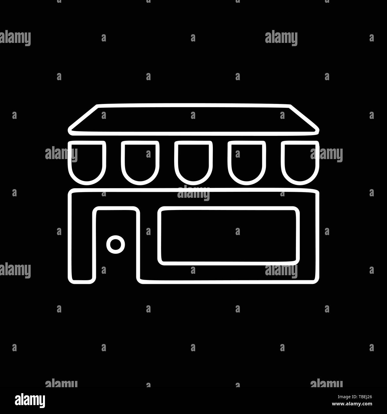 Store icon - Store vector sign vector Stock Vector Image & Art - Alamy