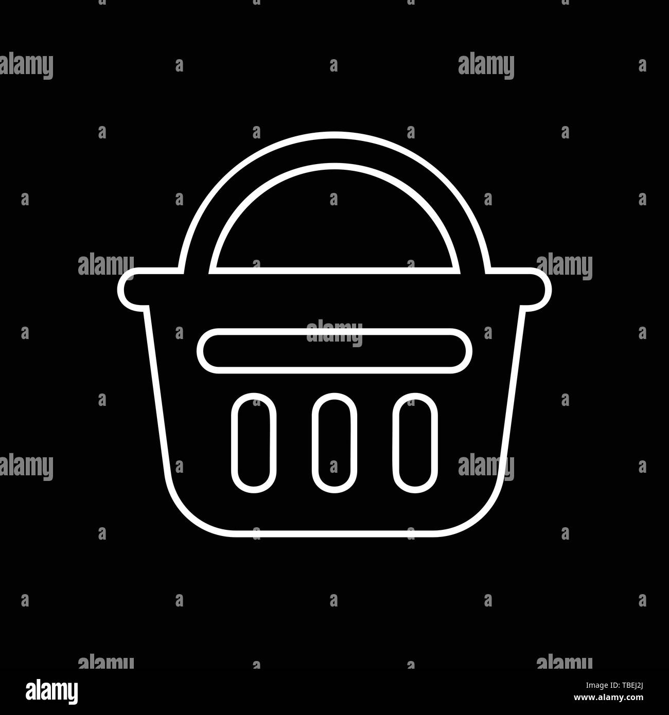 Shopping basket sign icon vector Stock Vector Image & Art - Alamy
