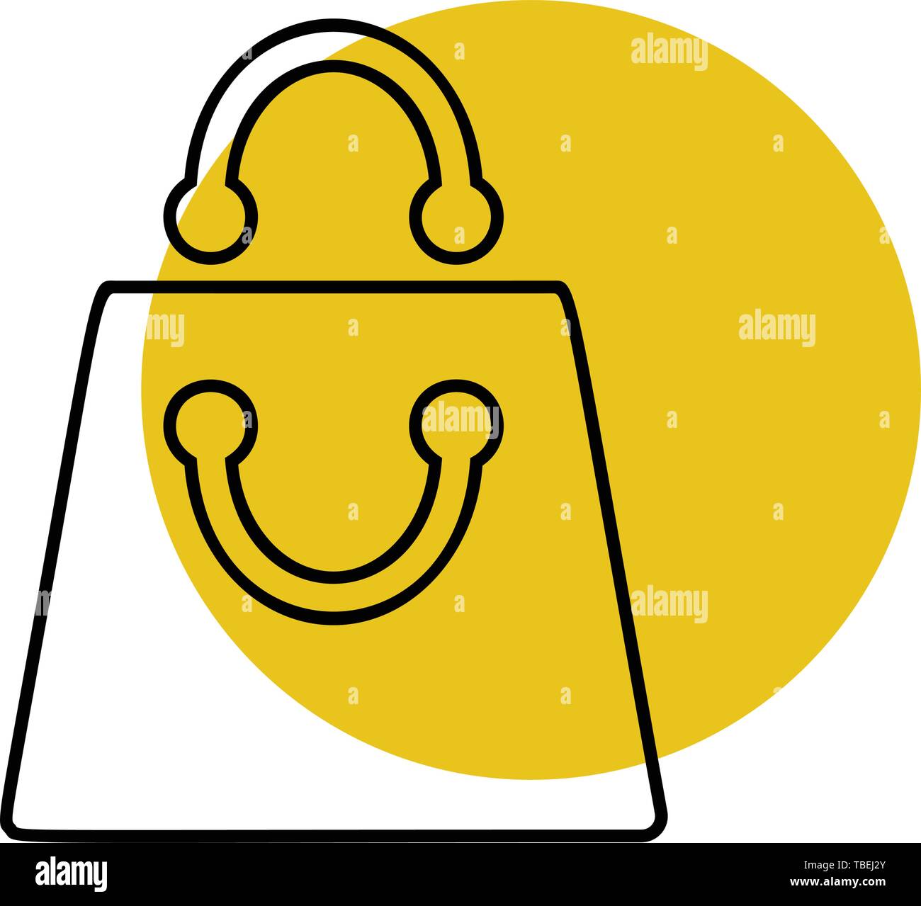Shopping bag icon - bag sign vector Stock Vector Image & Art - Alamy