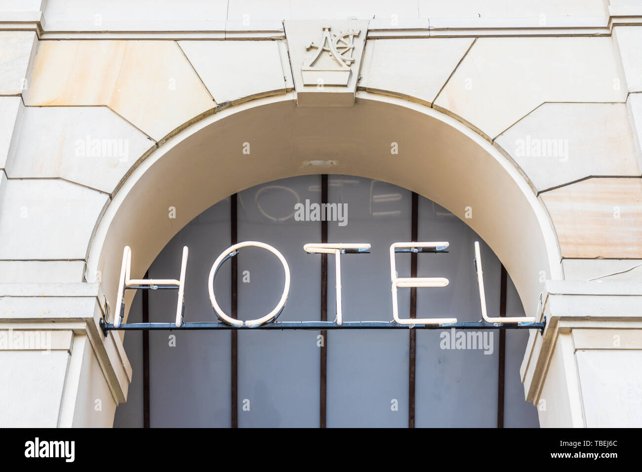 A generic hotel sign Stock Photo - Alamy