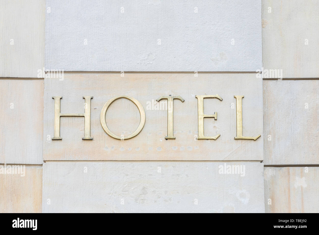 A generic hotel sign Stock Photo - Alamy