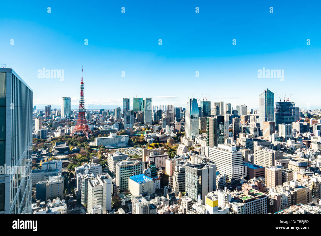 Tokyo japan city map aerial hi-res stock photography and images - Alamy