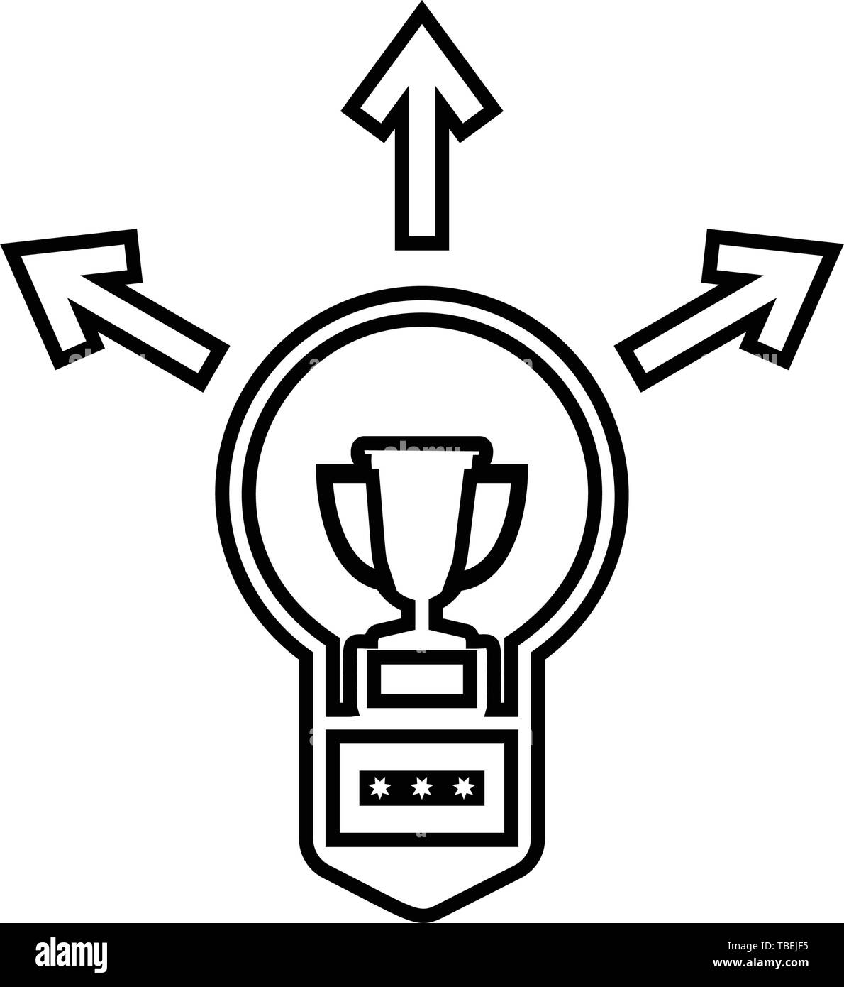 Success idea icon vector Stock Vector Image & Art - Alamy