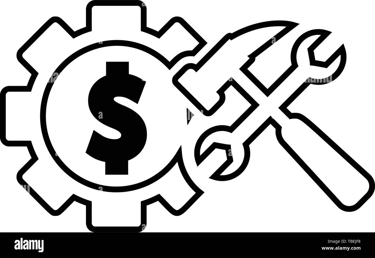 Setting tools vector vectors hi-res stock photography and images - Alamy