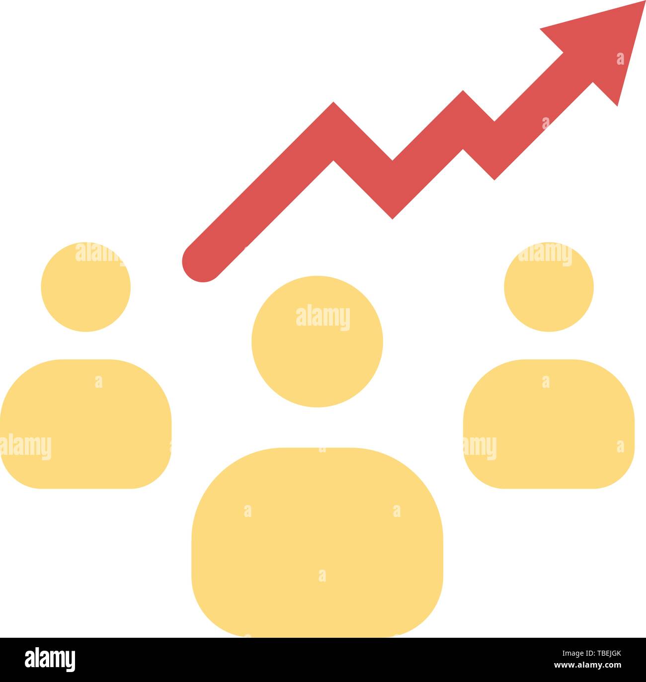 Business people growth icon - vector Stock Vector Image & Art - Alamy