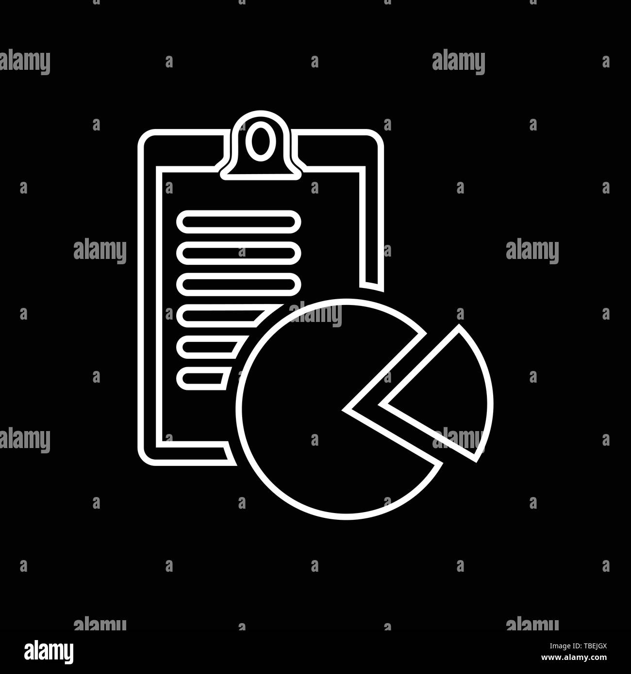 Business report icon vector Stock Vector Image & Art - Alamy