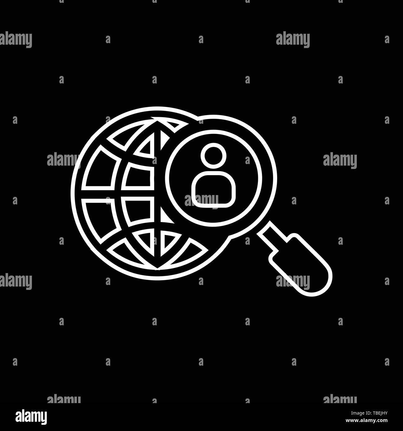 Human resources in world icon - vector Stock Vector Image & Art - Alamy