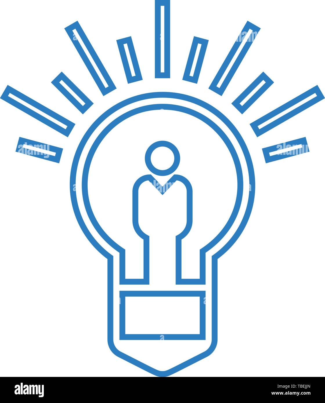 Business Idea icon vector - Ideas concept sign Stock Vector Image & Art ...