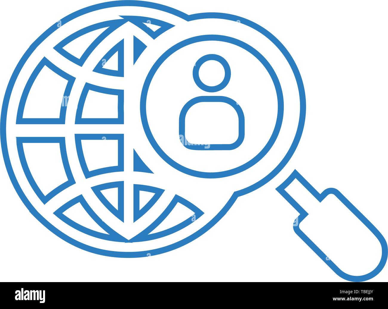 Human resources in world icon - vector Stock Vector Image & Art - Alamy