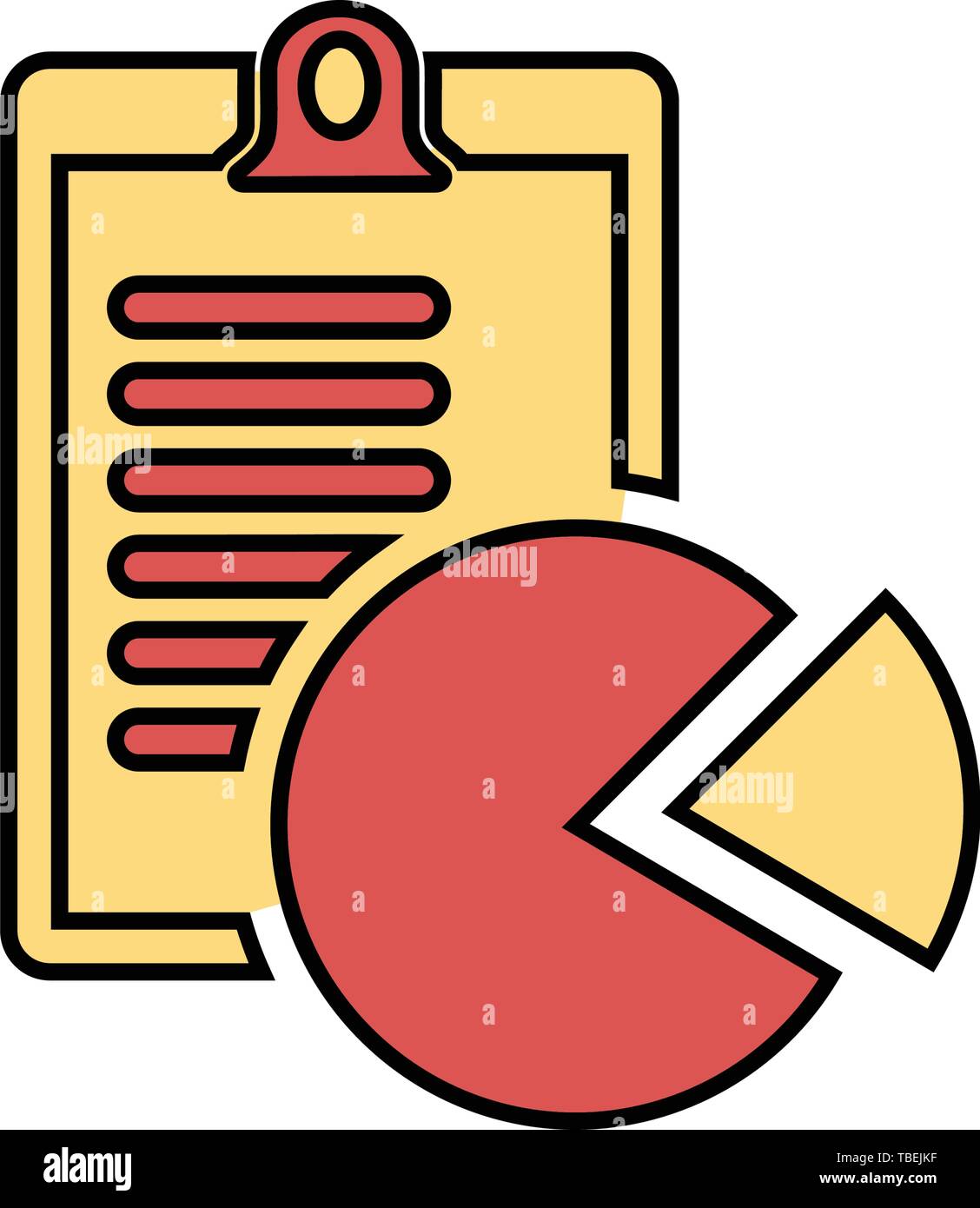 Business report icon vector - Document Analysis Stock Vector Image ...