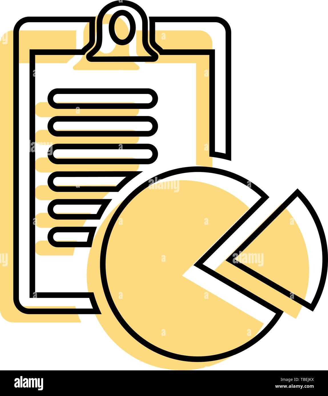 Business report icon vector - Document Analysis Stock Vector Image ...