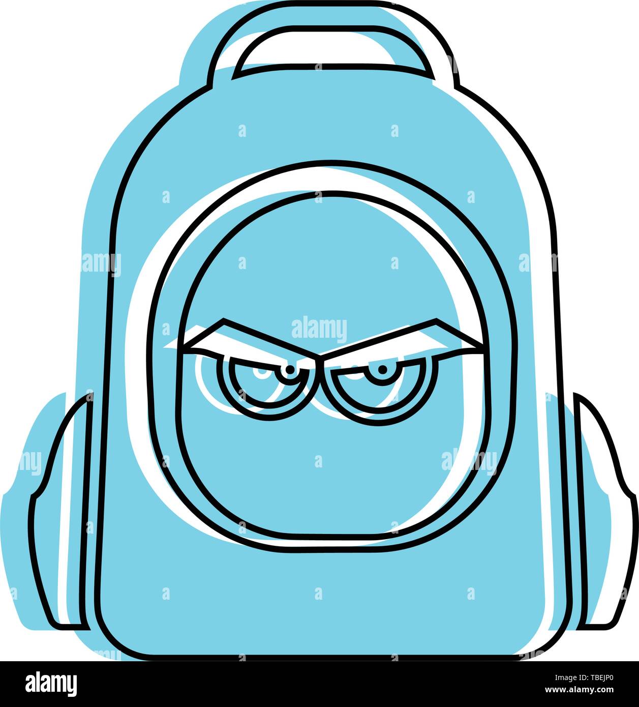 Backpack shape Stock Vector Images - Alamy