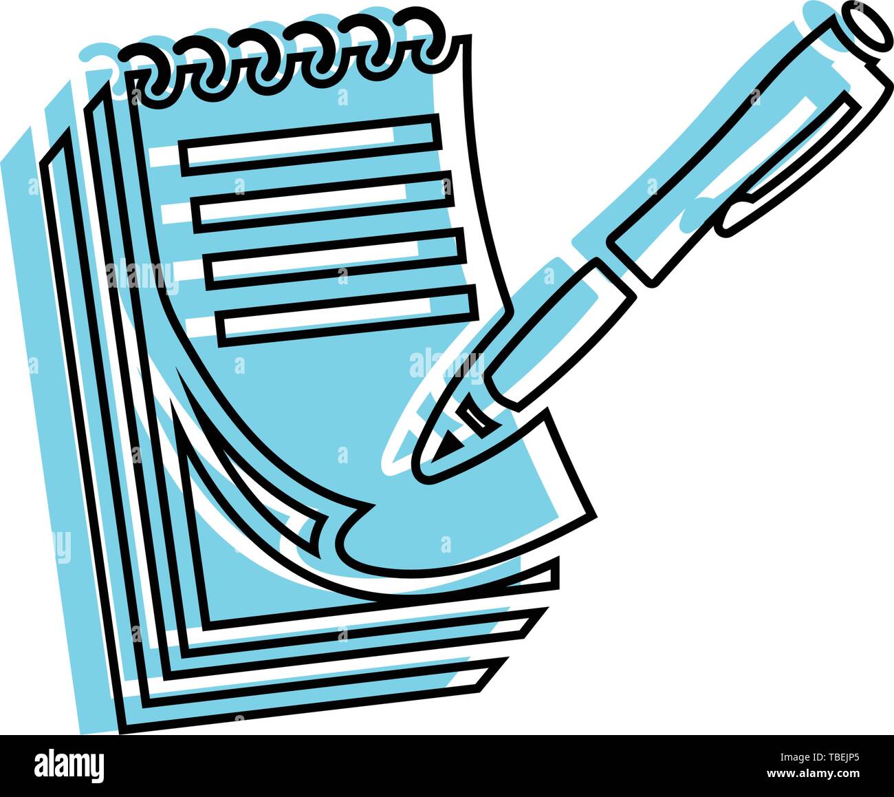 Pictograph of note icon - linear fill style vector Stock Vector Image ...