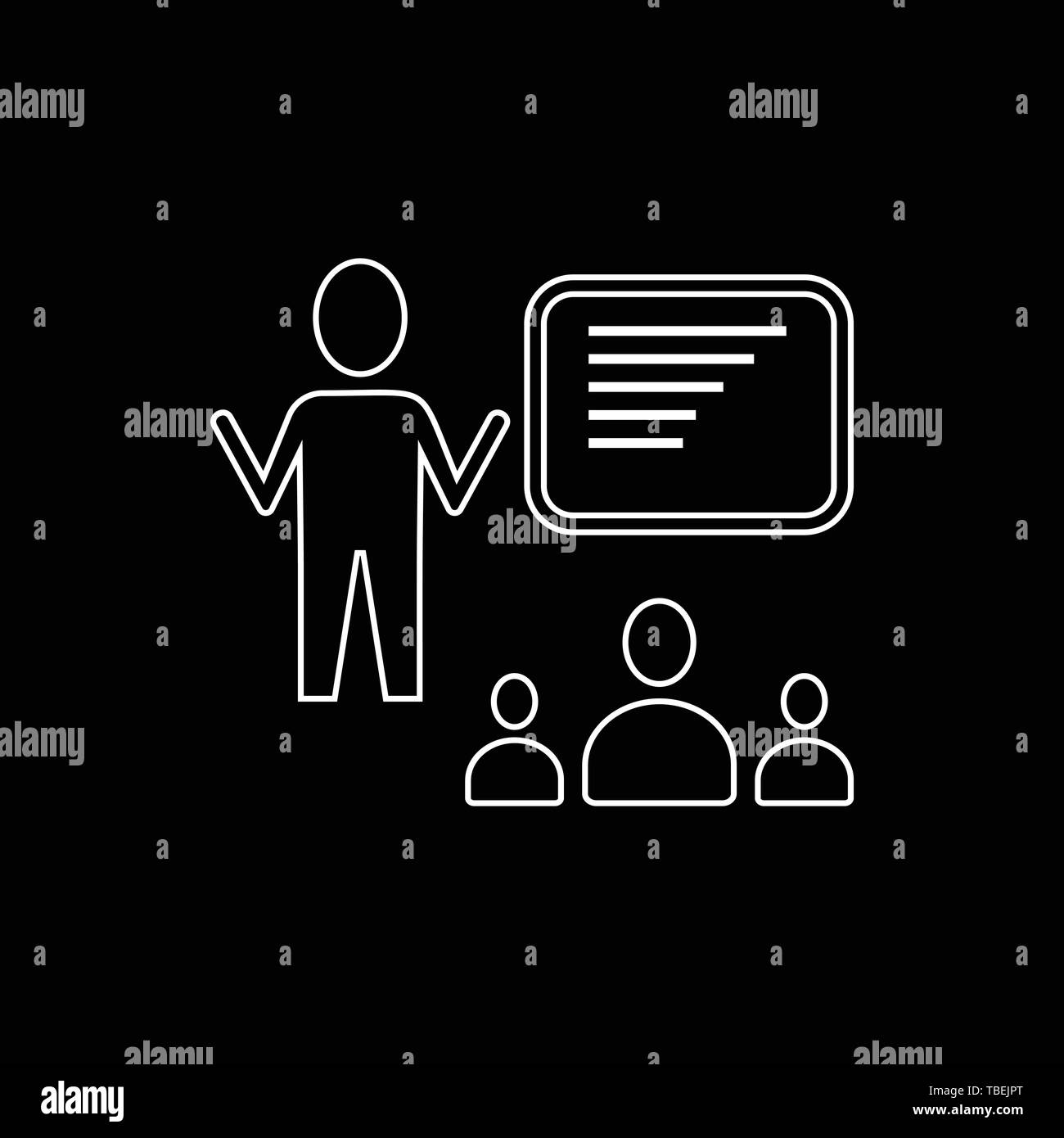 University lecturer students lecture Stock Vector Images - Alamy