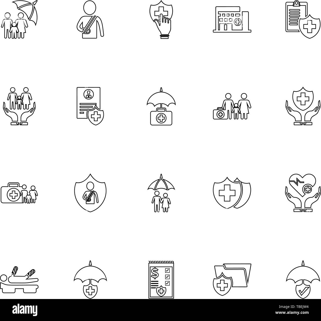 Safety icons hi-res stock photography and images - Alamy